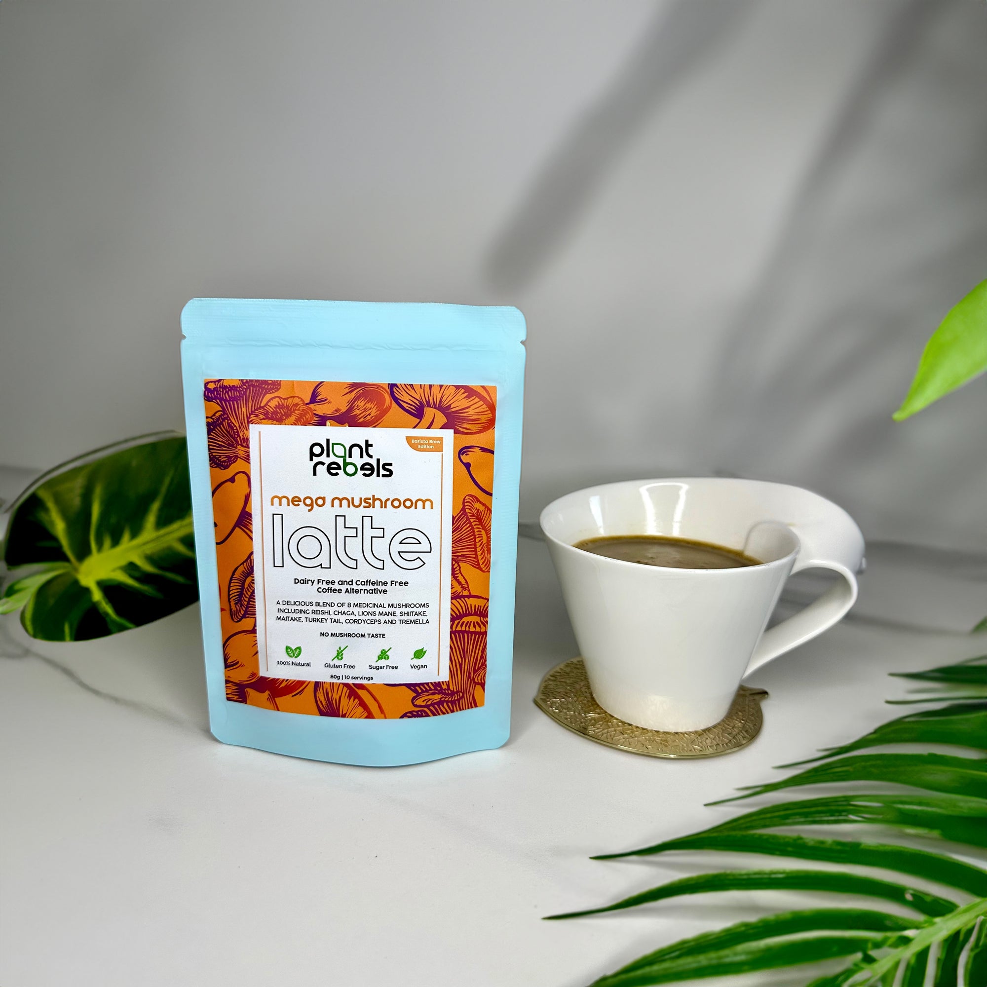 Mega Mushroom Latte Coffee Alternative for Energy & Focus – plant-rebels